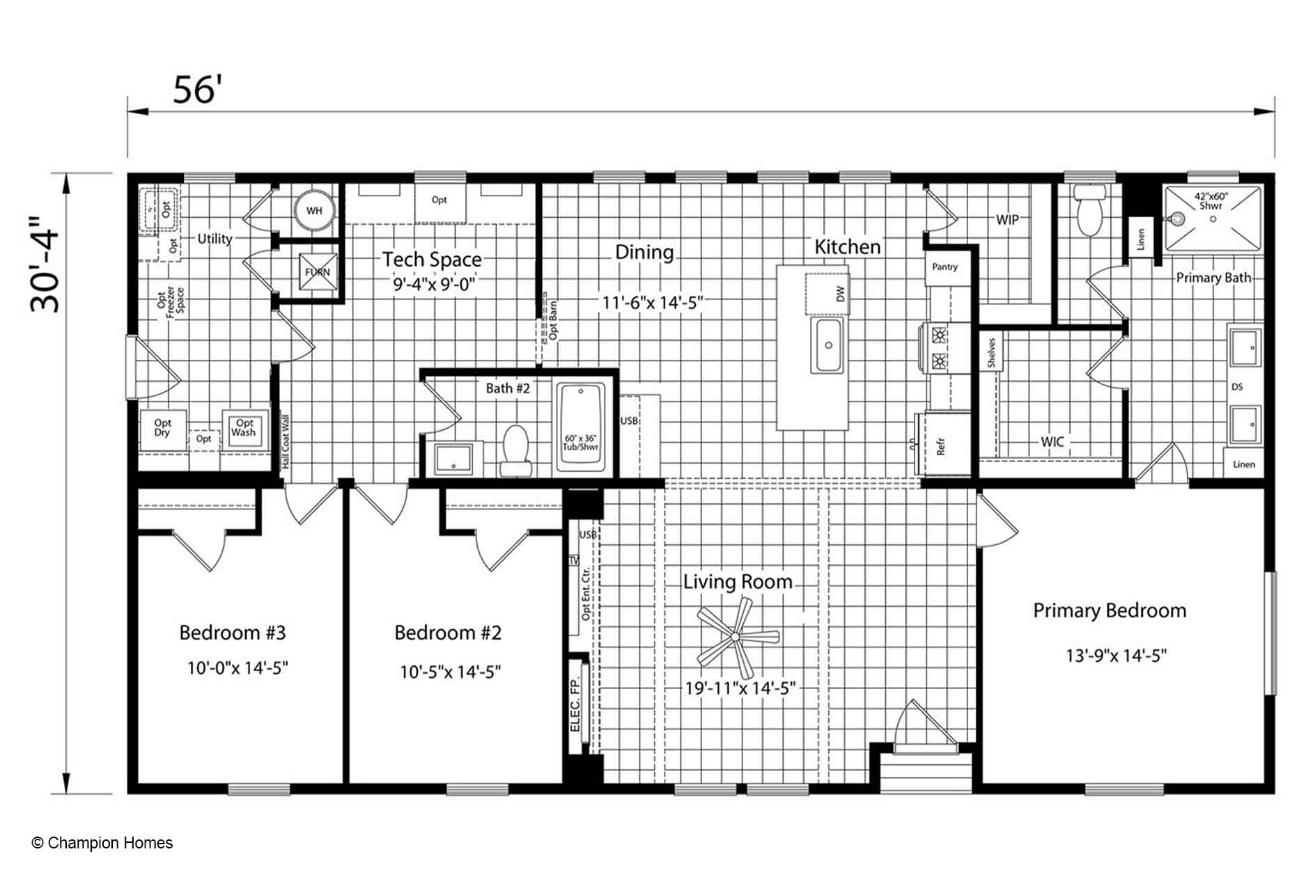 Kritzer Manufactured Floor Plan Kinston NC